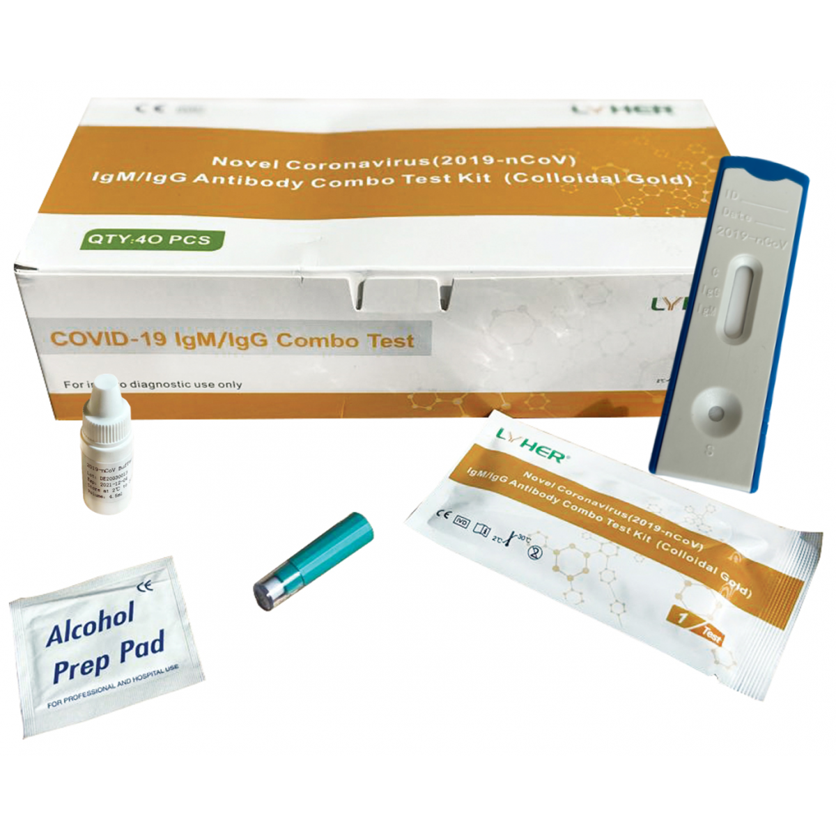 Kit test rapide anticorps IgM/IgG pour Covid-19 - DTF PRO Kit test rapide anticorps IgM/IgG pour Covid-19 - DTF PRO